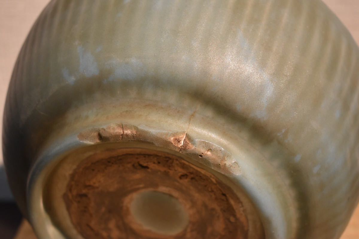 Yahoo!オークション - 【GE】Y752【コレクター所蔵品】時代 青釉壺 /中...