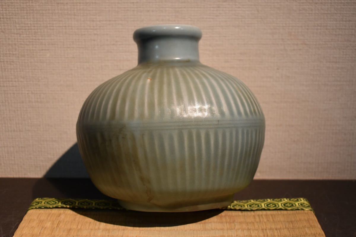 Yahoo!オークション - 【GE】Y752【コレクター所蔵品】時代 青釉壺 /中...