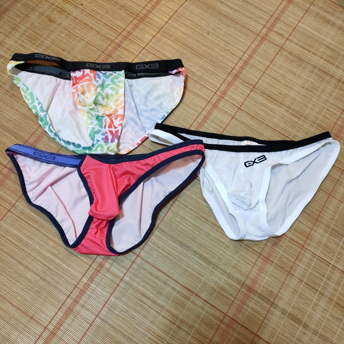 Yahoo!オークション - GX3 ビキニセット カラフル 白透け 赤系