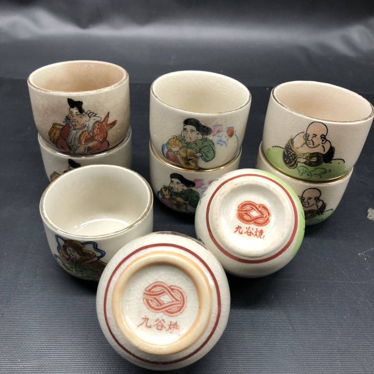 Yahoo!オークション - R254 約5㎏ 大量 御猪口 染付 金杯 色絵 絵盃 ぐ...