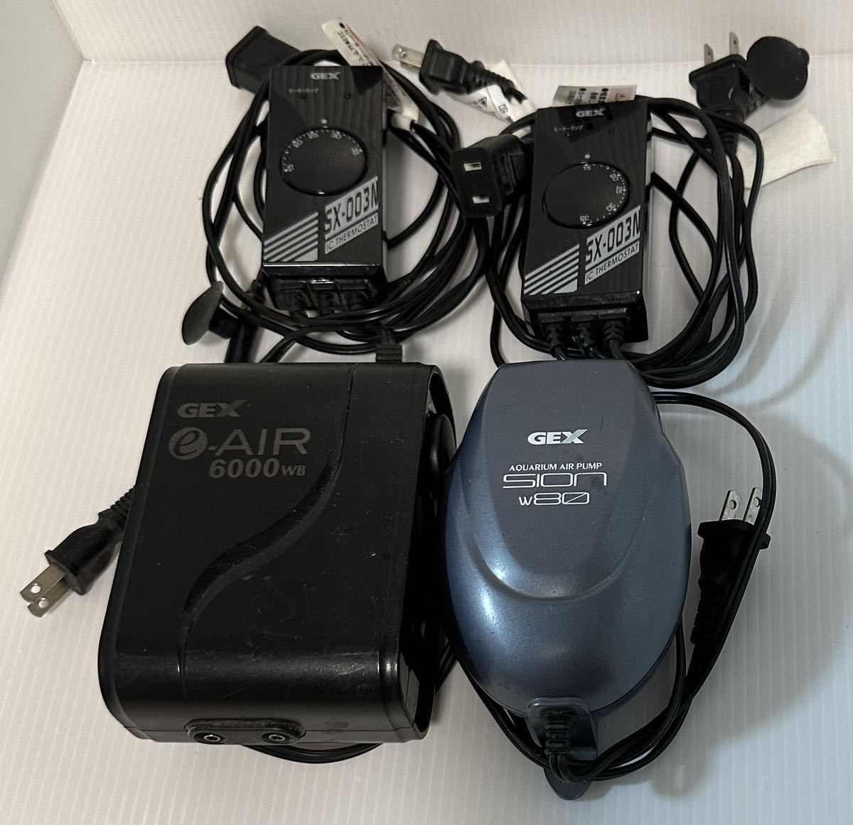 Yahoo!オークション - GEX サーモスタット(300Wまで)2個＋エアポンプ2...