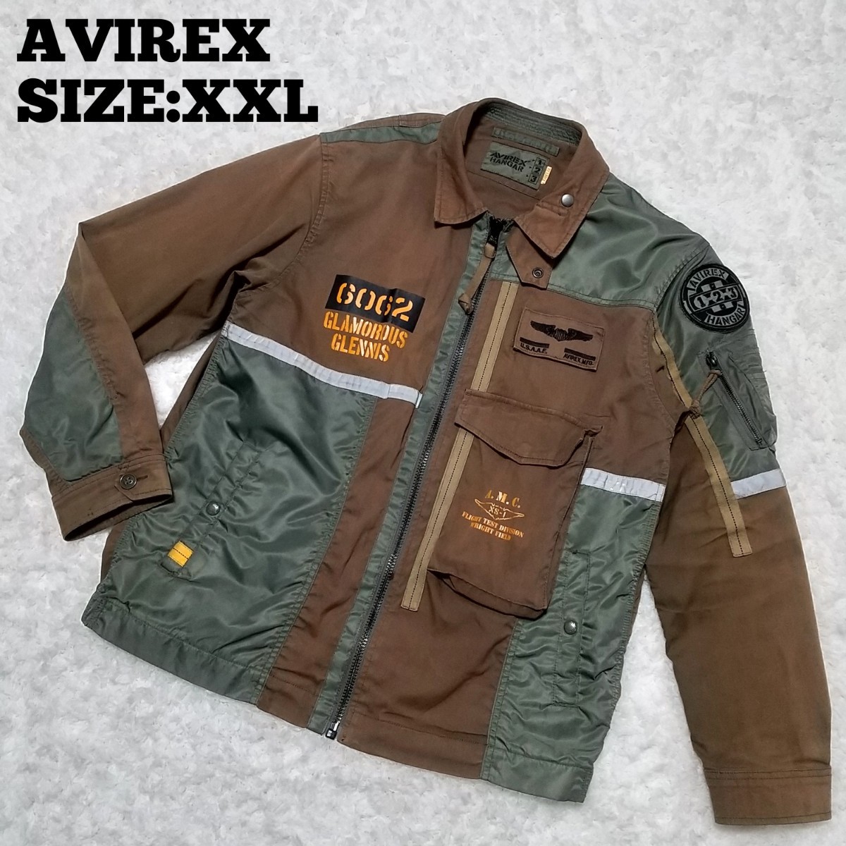 Yahoo!オークション - AVIREX ミリタリージャケット XXL/メンズ アヴィ...