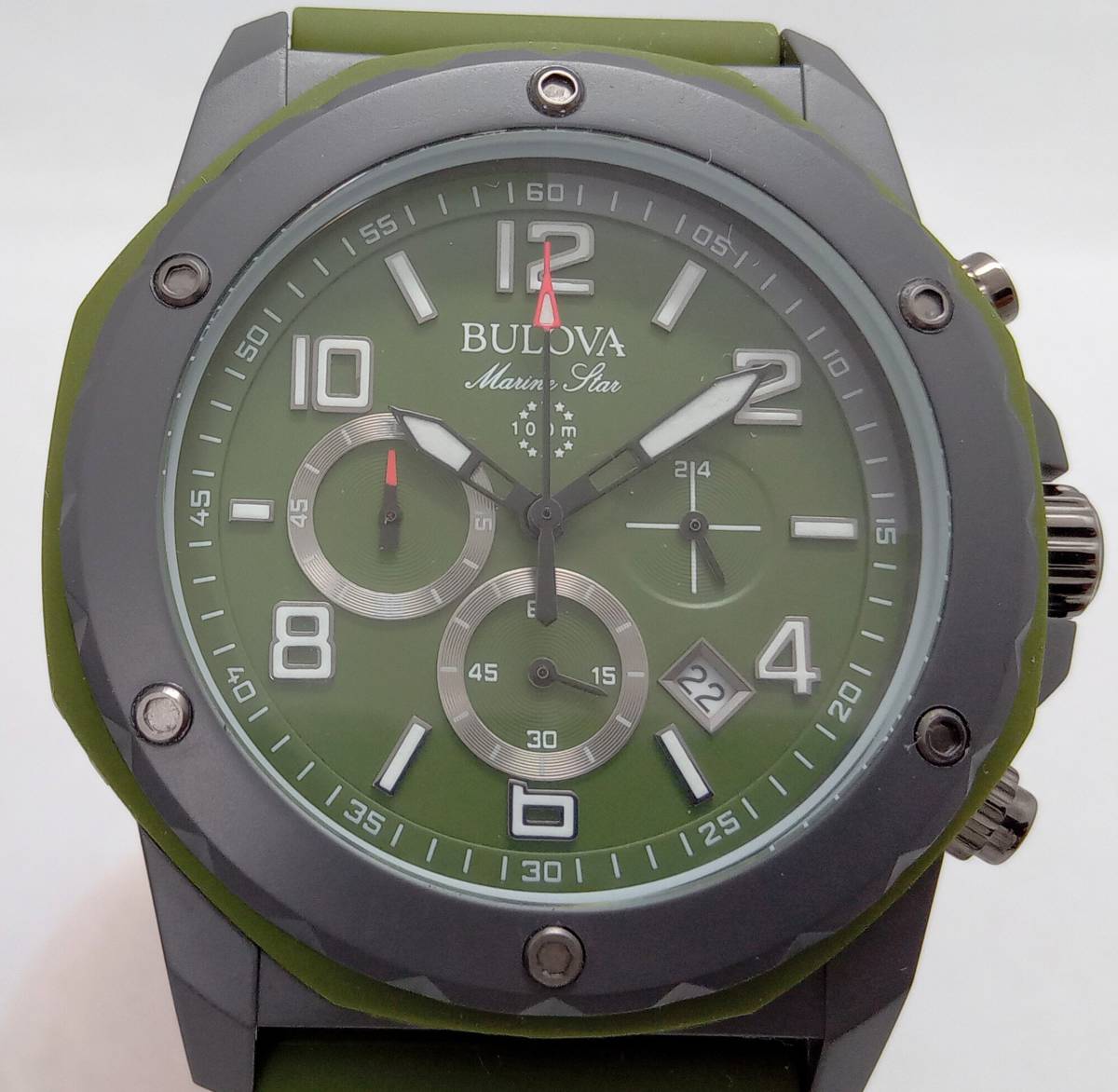 Yahoo!オークション - BULOVA ブローバ 98B202 マリンスター ラバーベ...