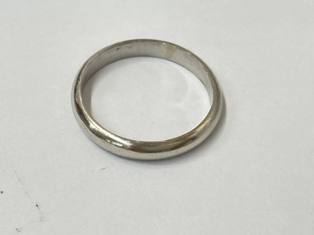 Yahoo!オークション - Pt850 プラチナ リング 指輪 3.6g #12
