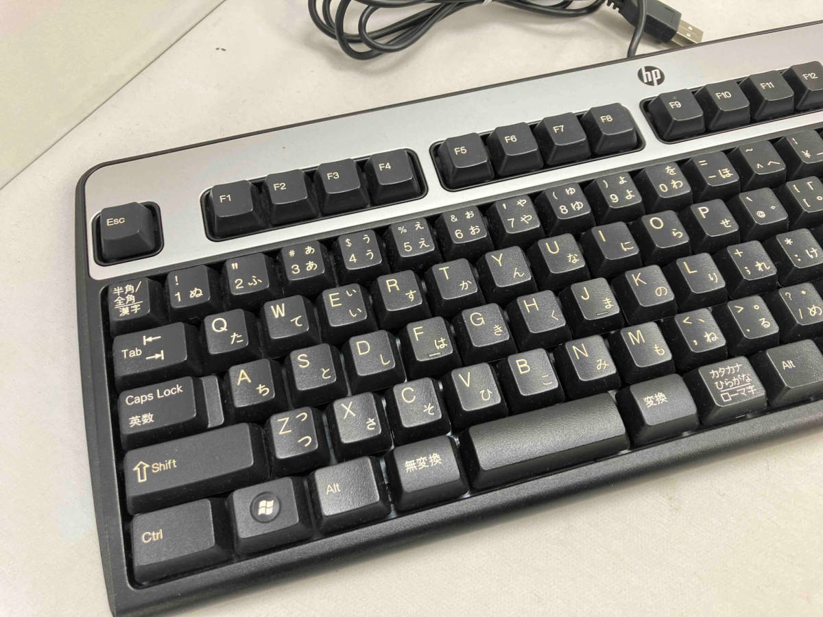 Yahoo!オークション - HP KU-0316 Black/Silver USB Wired キーボード