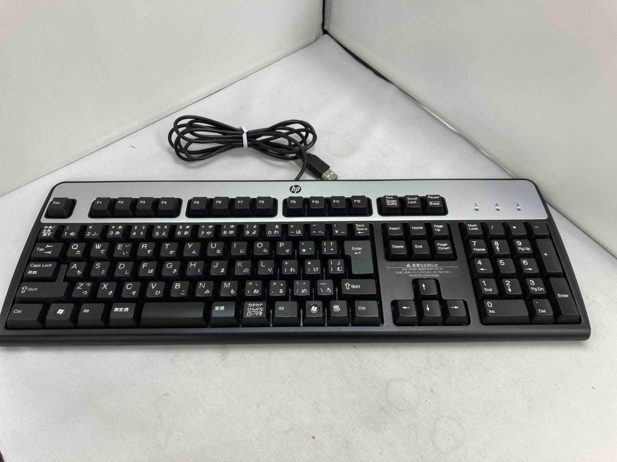 Yahoo!オークション - HP KU-0316 Black/Silver USB Wired キーボード