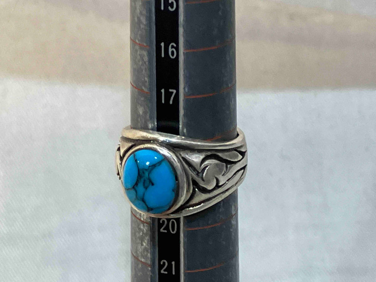 Yahoo!オークション - USED SILVER 925 TURQUOIS RING シルバー925 タ...