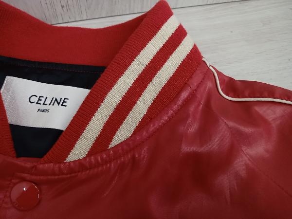 CELINE カレッジテディジャケット 2W1570521 レッド Sサイズ CELINE カレッジテディジャケット 2W1570521 レッド Sサイズ
