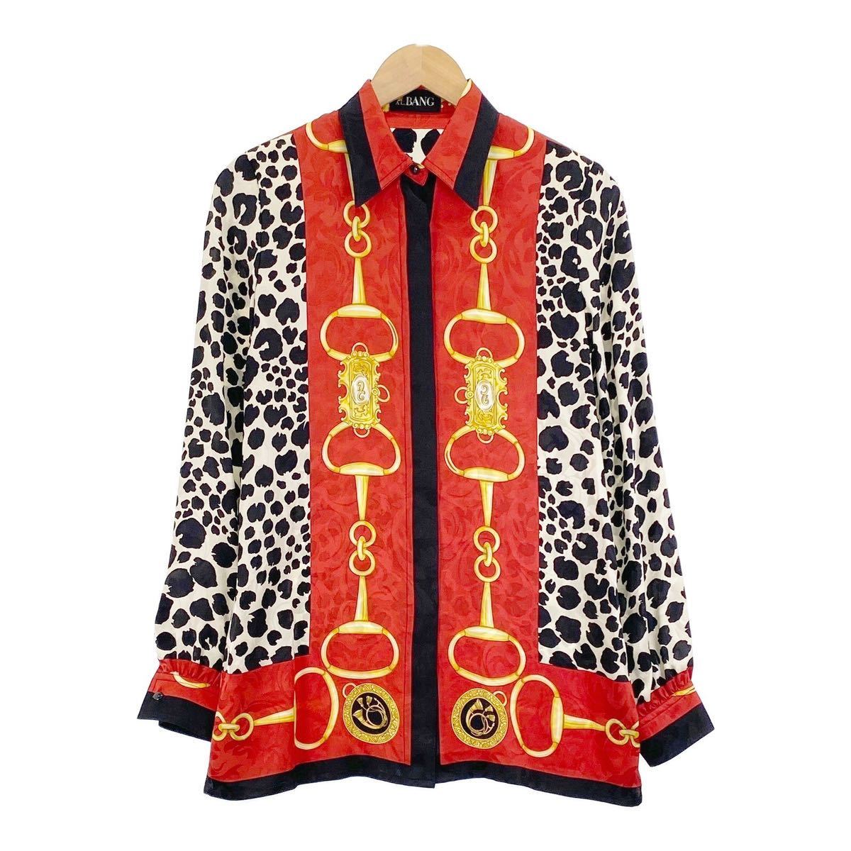 Yahoo!オークション - Bk8 A.C.BANG エーシーバング 長袖トップス 総柄...