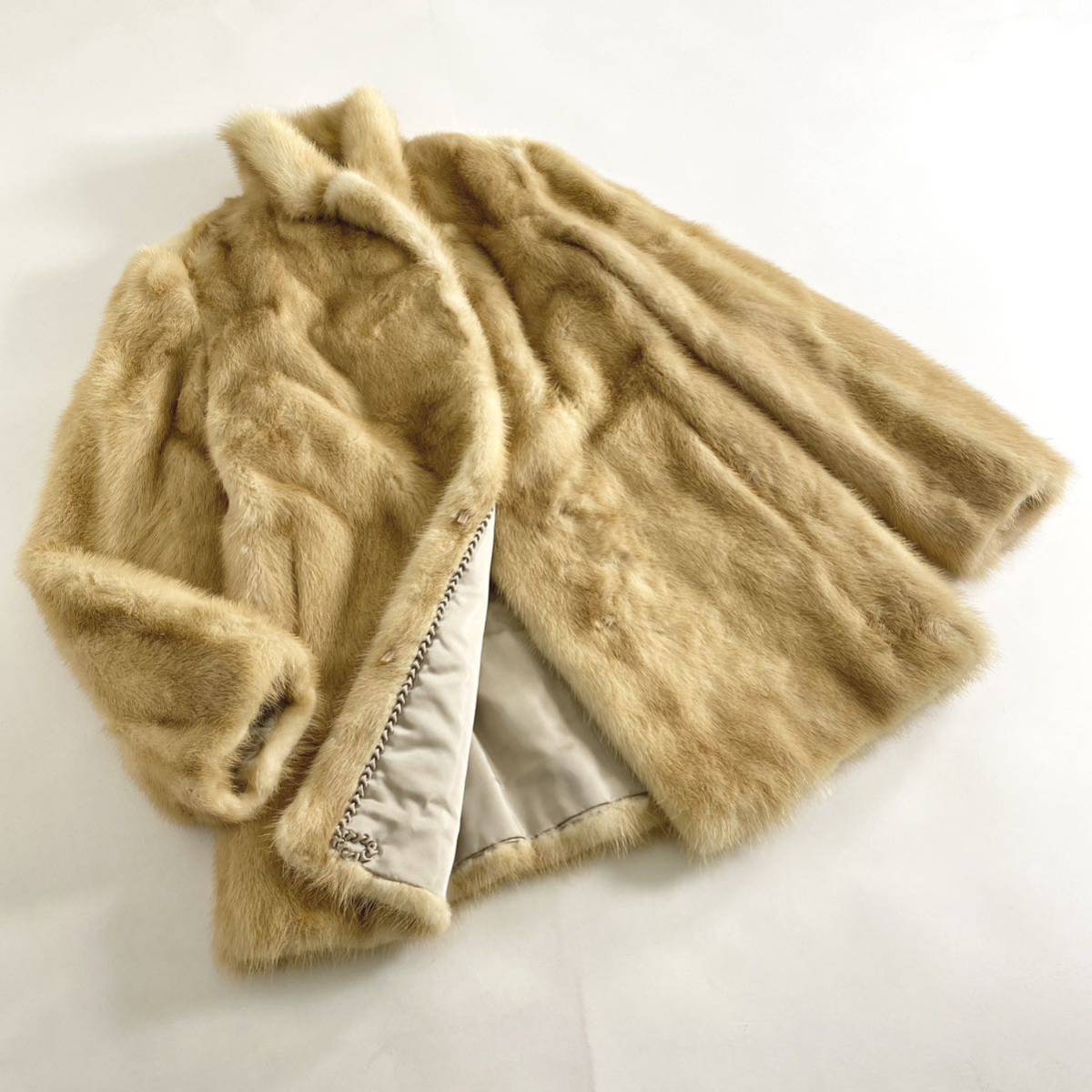 Yahoo!オークション - k10-6 最高級毛皮 パステルミンク ミンクファー...