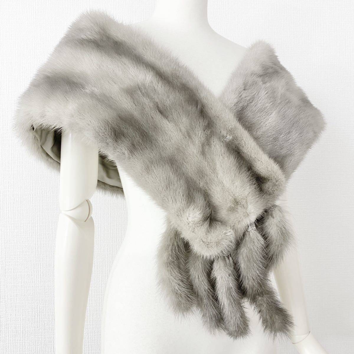 Yahoo!オークション - k10-14 最高級毛皮 サファイアミンク ミンクファ...