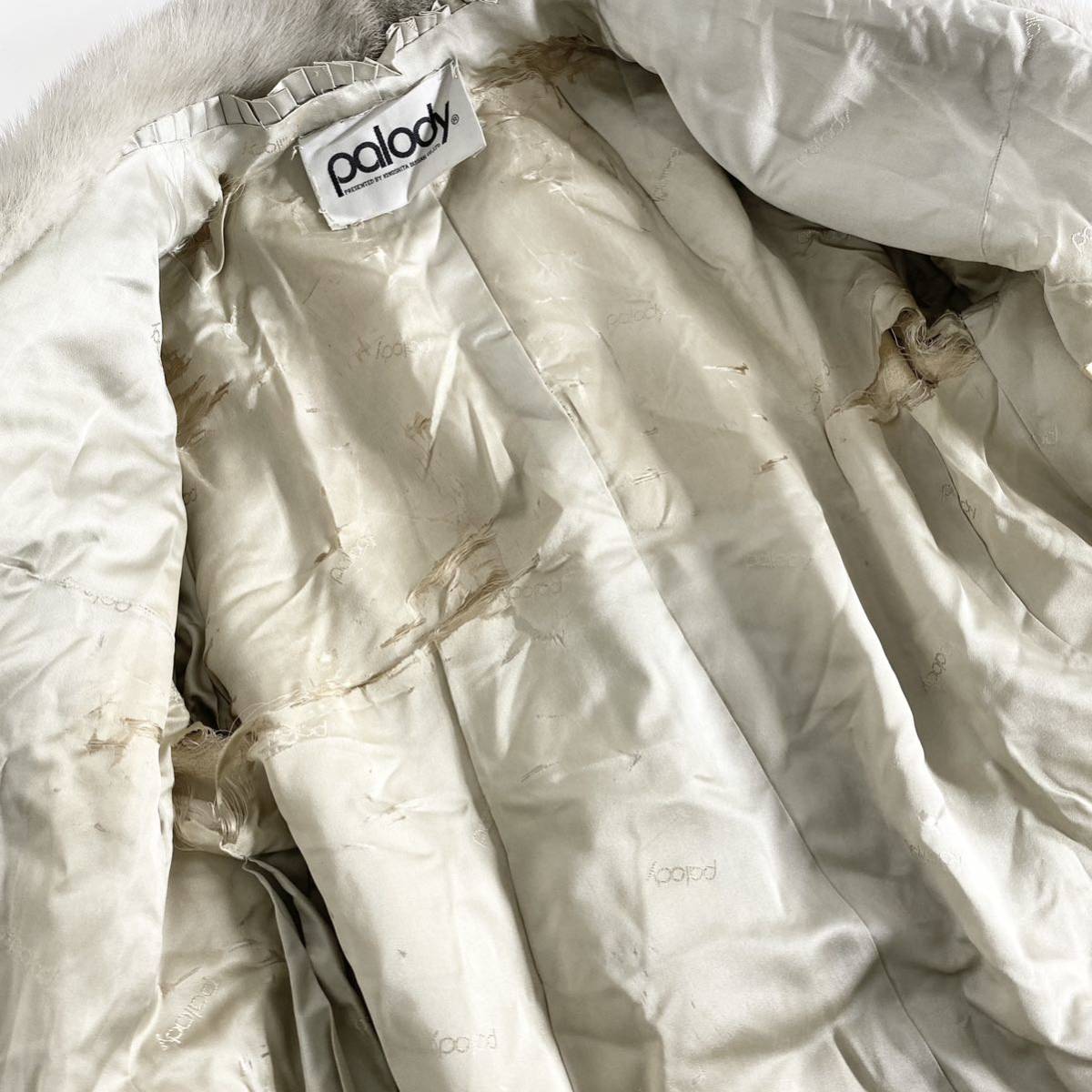 Yahoo!オークション - K21-10《最高級毛皮》サファイヤミンク シルバー...