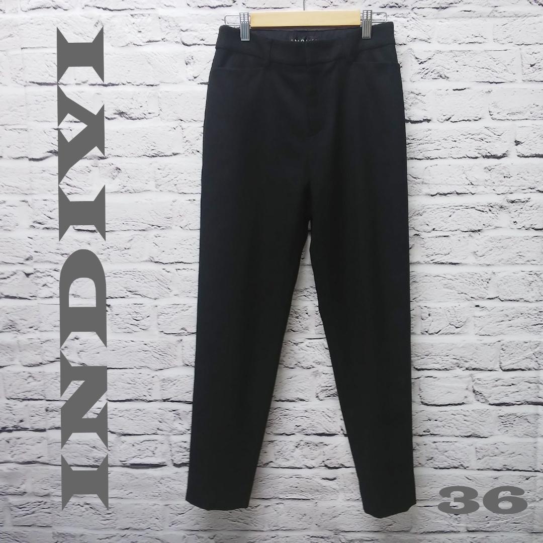 Yahoo!オークション - INDIVI インディヴィ 36 S パンツ ブラック 黒色...