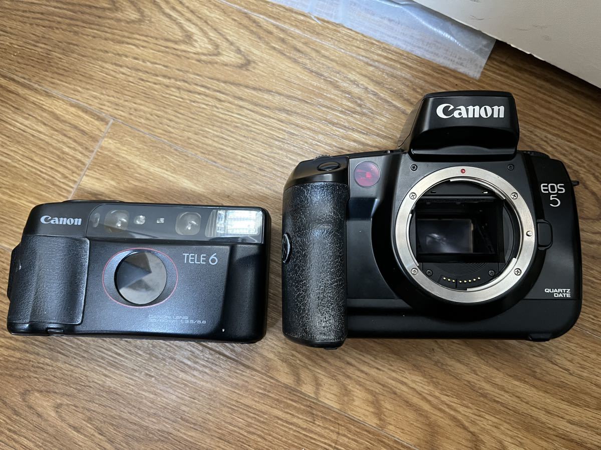 Yahoo!オークション - Canon Autoboy TELE 6 Canon EOS 5 フィルムカメ...