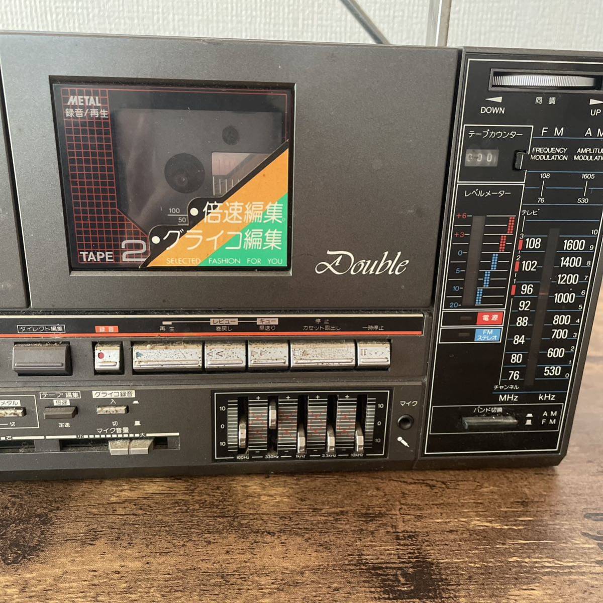 SHARP シャープ QT-88 ダブルラジカセ テーブルコンポーネントシステム カセットデッキ ラジカセ 昭和レトロ(ラジカセ)｜売買されたオークション情報、yahooの商品情報をアーカイブ ...