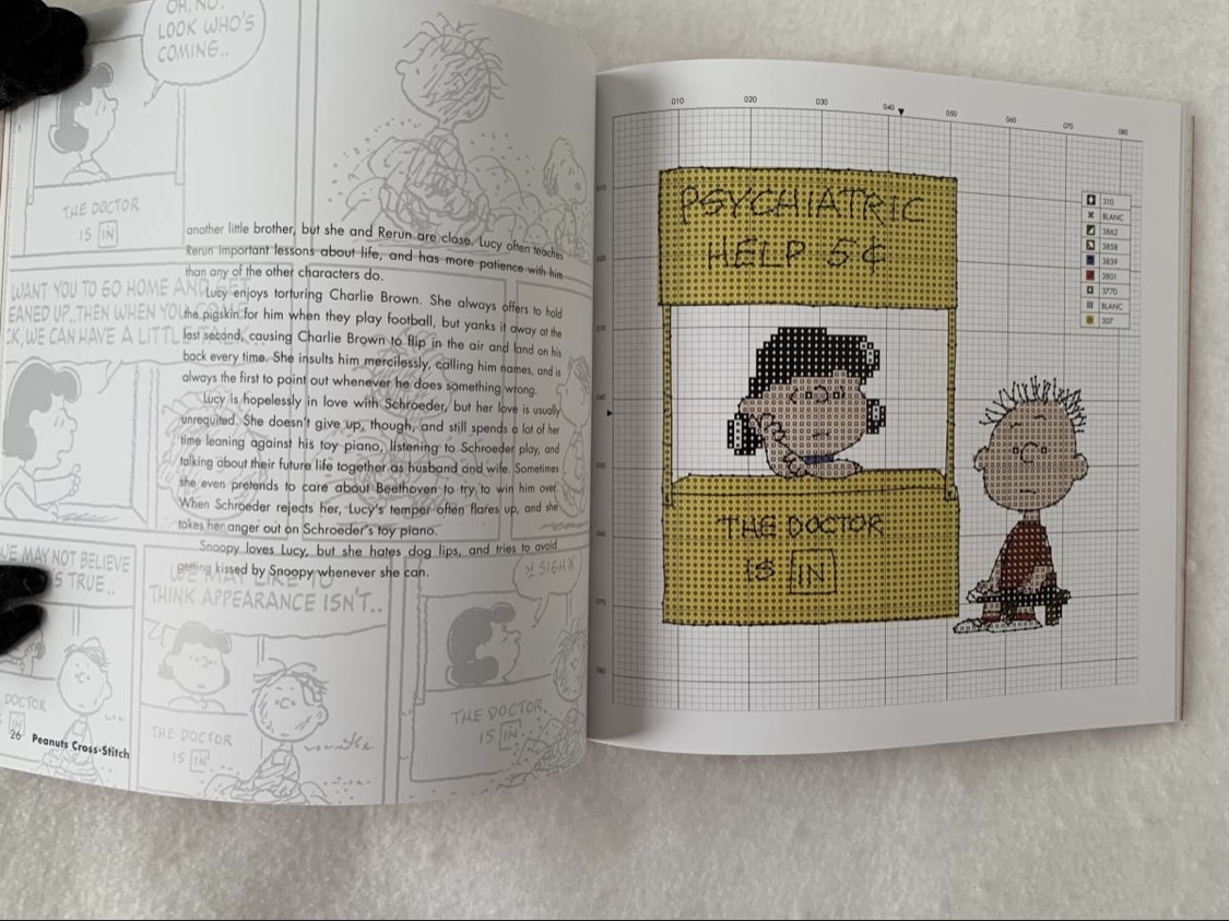 Yahoo!オークション - 洋書 Peanuts Cross-Stitch ピーナッツ スヌーピ...
