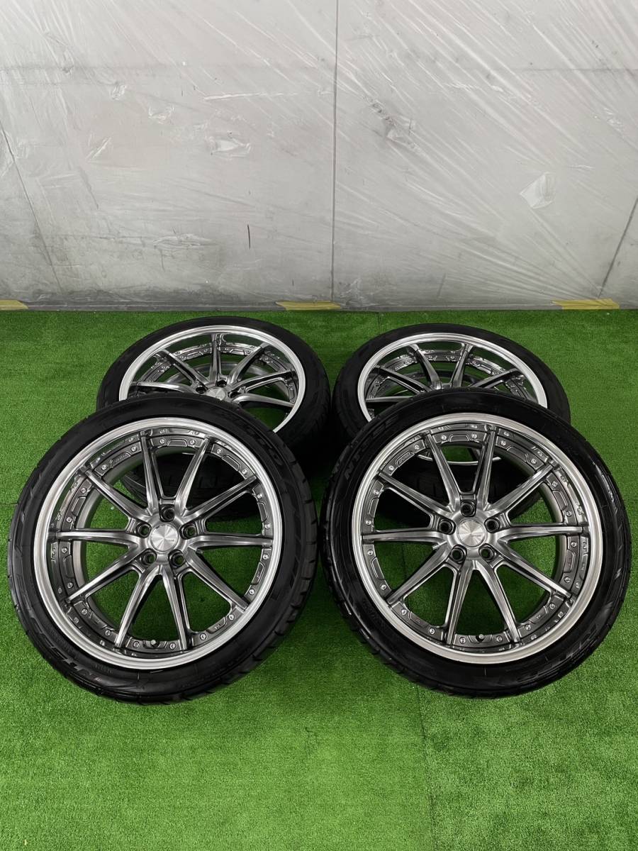 Work Lanvec Ls10 ランベック タイヤ アルミ 4本セット 20インチ×8 5j Nitto Nts55 245 40r20