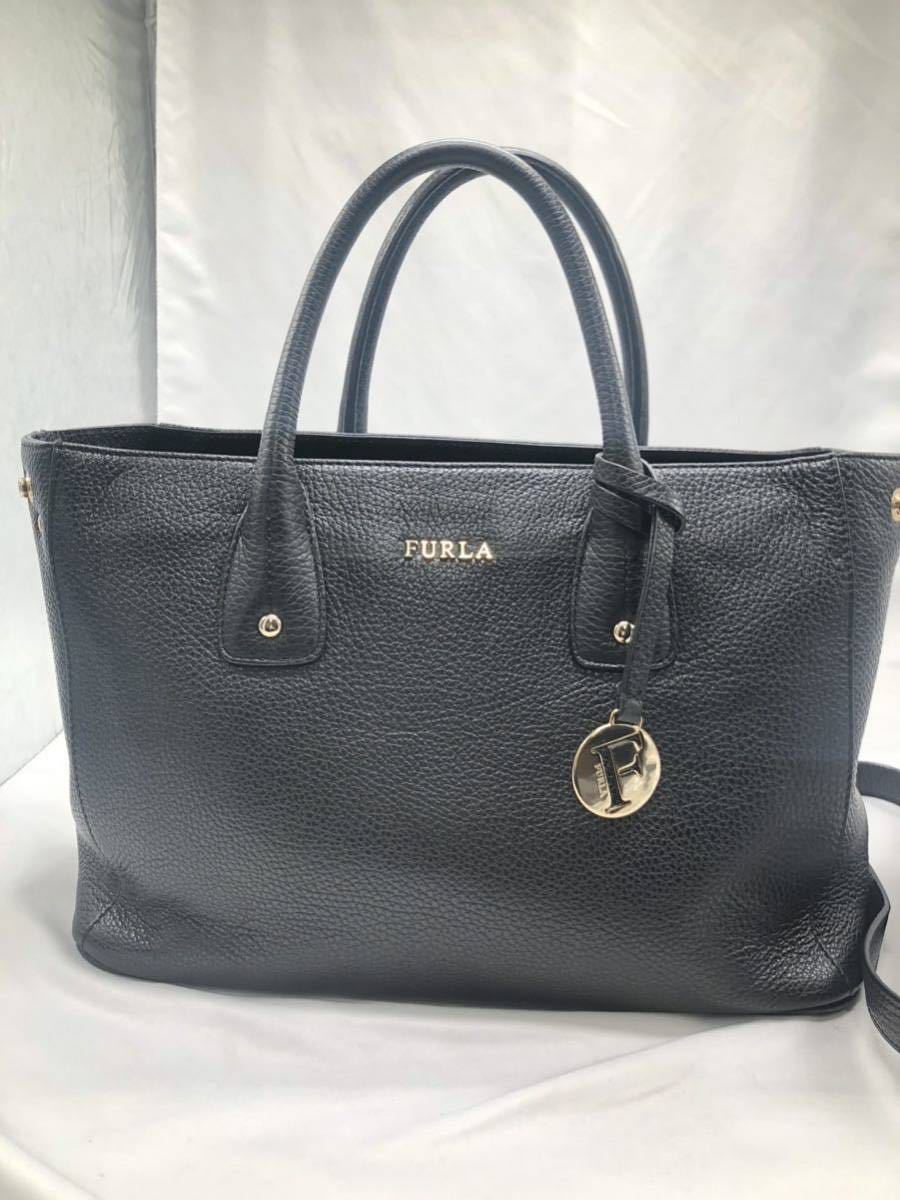 フルラ FURLA リンダ 2way レザー ハンドバッグ Fチャーム ブラック KN-9V70(ハンドバッグ)｜売買されたオークション情報、yahooの商品情報をアーカイブ公開 ...