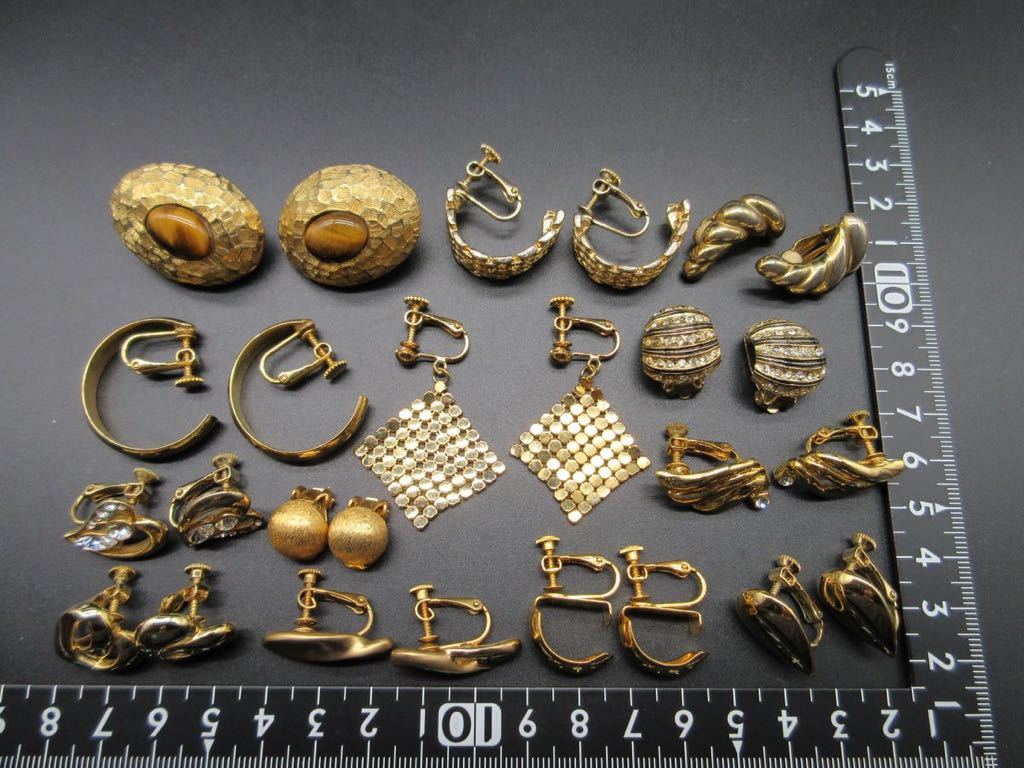 Yahoo!オークション - y739 ヴィンテージ ビンテージ イヤリング ゴー...