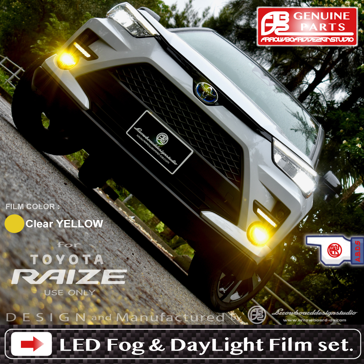 Yahoo!オークション - TOYOTA RAIZE LEDフォグ & デイライトフィルム