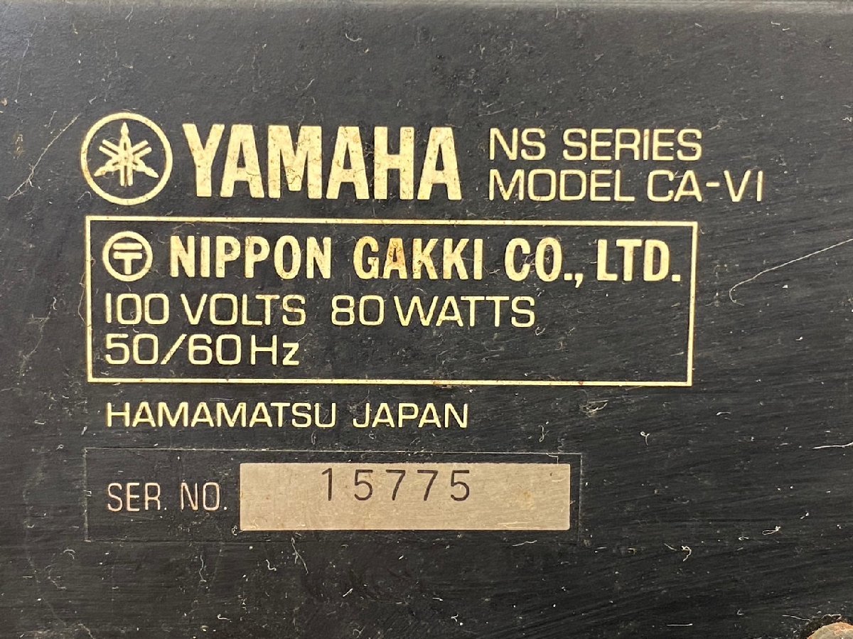 Yahoo!オークション - t498 ジャンク YAMAHA ヤマハ CA-VI ステレオア...