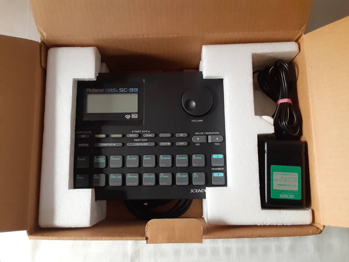 Yahoo!オークション - ローランド ROLAND SC-33 取説付き・美品・現状...