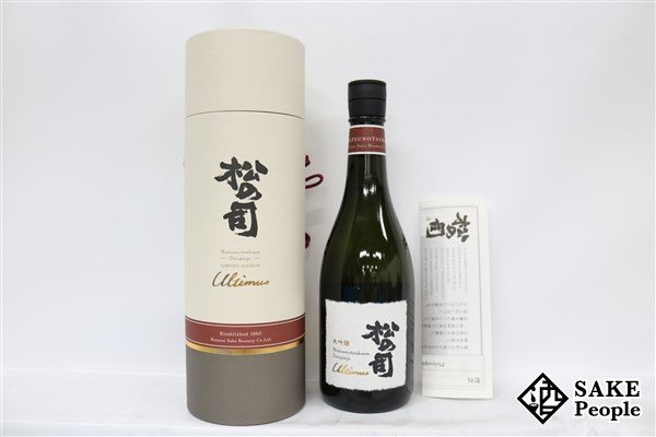 Yahoo!オークション - 注目 松の司 大吟醸 アルティマス 2022 R4BY 72...