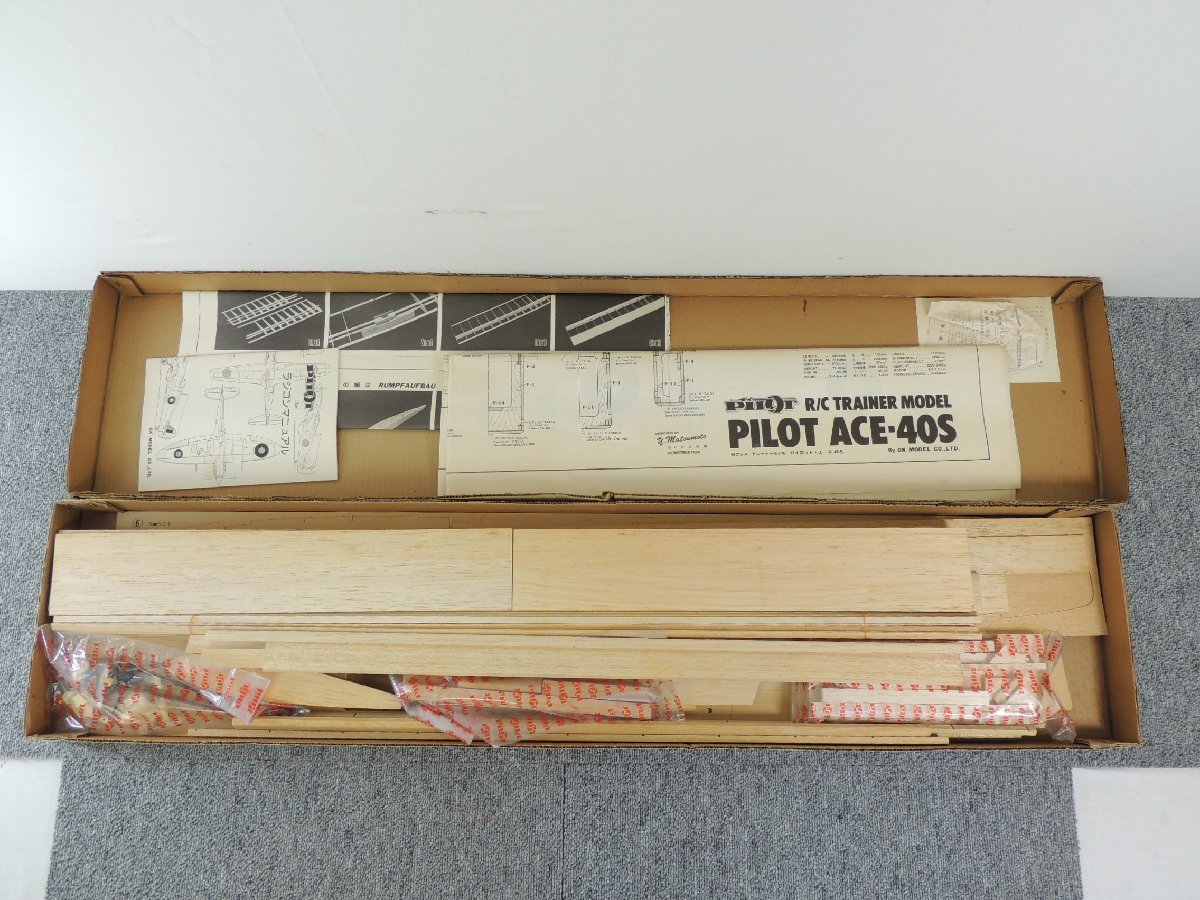 パイロット/PILOT ACE-40S エンジン 40-45 ラジコン バルサキット 未組立 現状販売 /トレーナーモデル エース40S /OK模型(組立キット（エンジン）)｜売買された ...