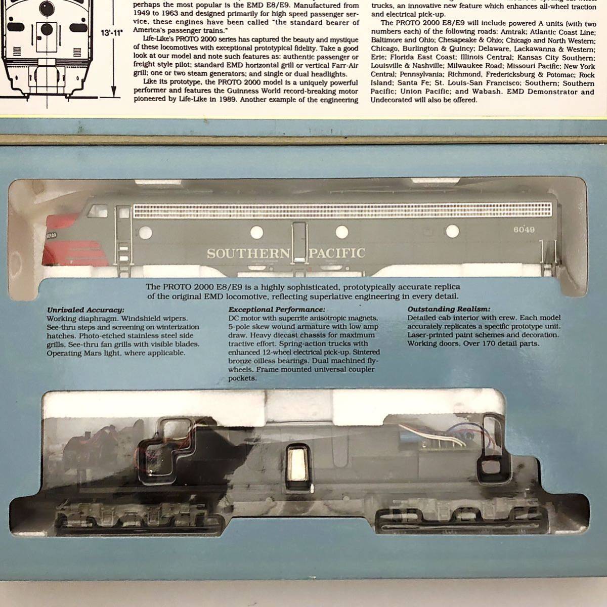 Ho Proto 2000 Locomotive E8 9 Southern Pacific 6049 21013 Tomix Kato