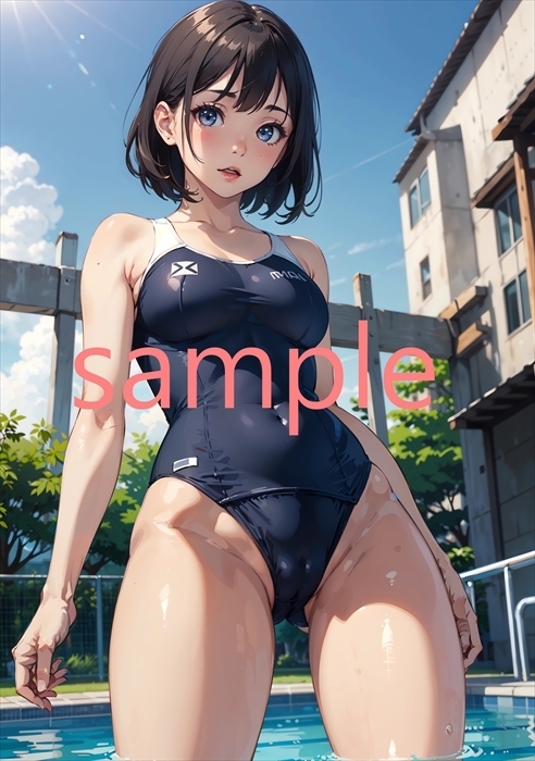 Yahoo!オークション - J30 水着 オリジナルイラスト 女子高生 同人 光...