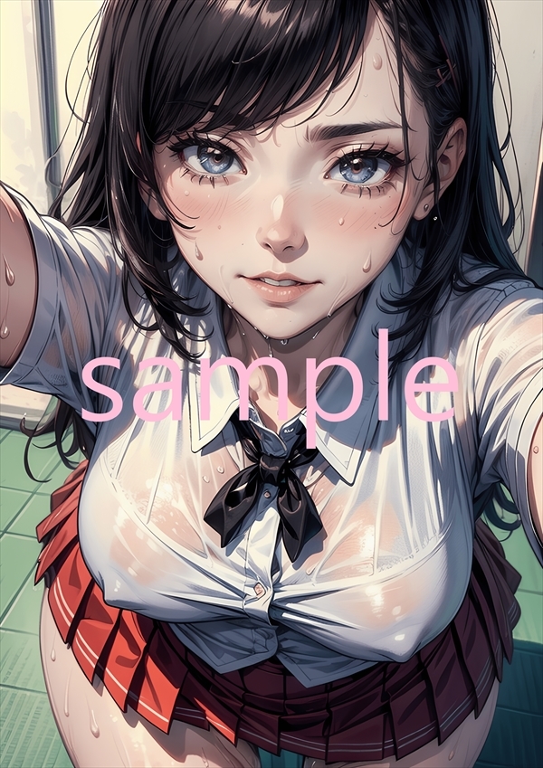 Yahoo!オークション - J225 制服 オリジナルイラスト 女子高生下着 同...