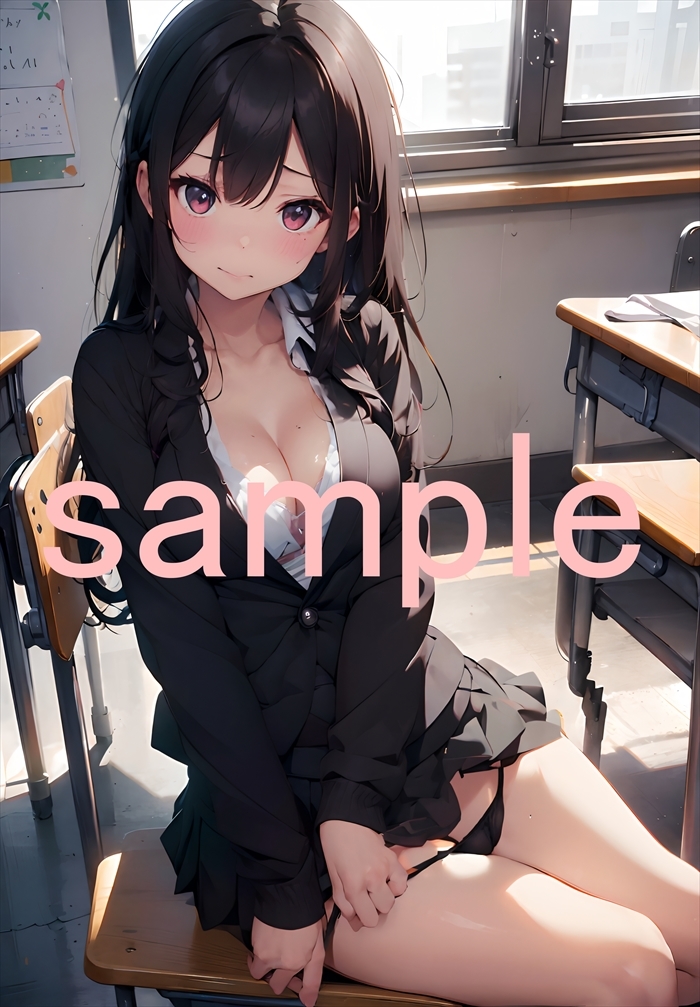 Yahoo!オークション - J134 オリジナルイラスト 女子高生 同人 制服 下...