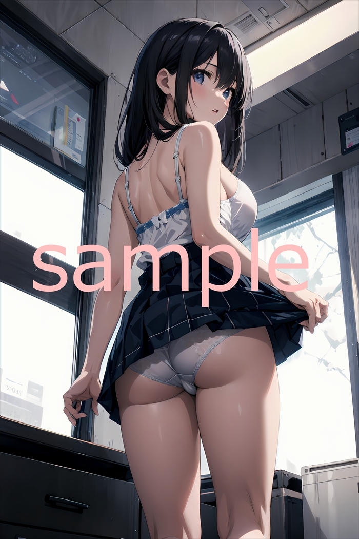 Yahoo!オークション - J104 制服 オリジナルイラスト 女子高生下着 同...