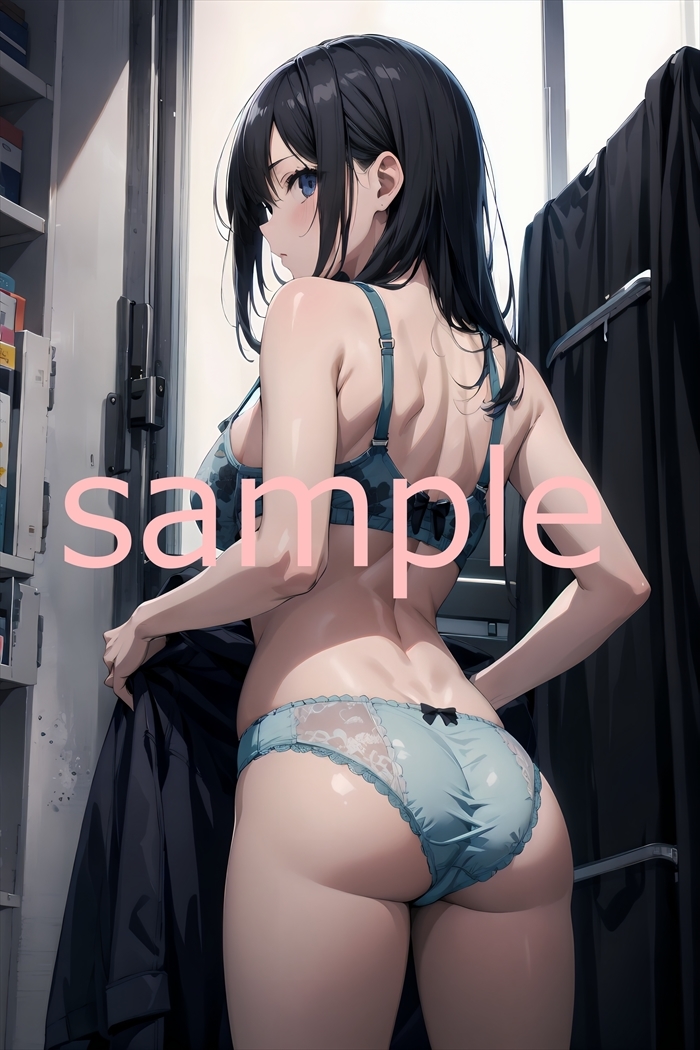 Yahoo!オークション - J105 着替え オリジナルイラスト 女子高生下着 ...