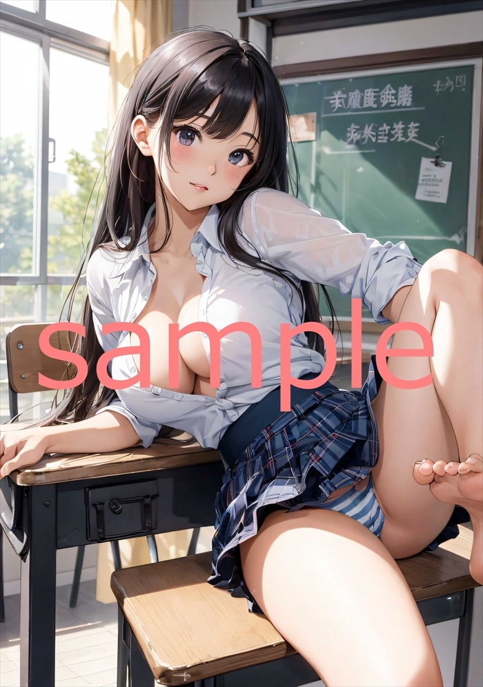 Yahoo!オークション - J153 オリジナルイラスト 女子高生 同人 制服 下...