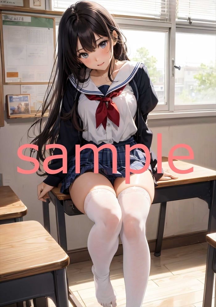 Yahoo!オークション - J157 オリジナルイラスト 女子高生 同人 制服 下...