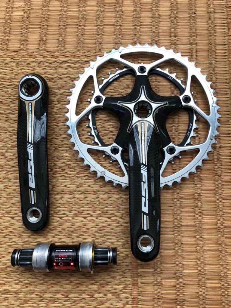 Yahoo!オークション - FSA カー ボン クランクセット