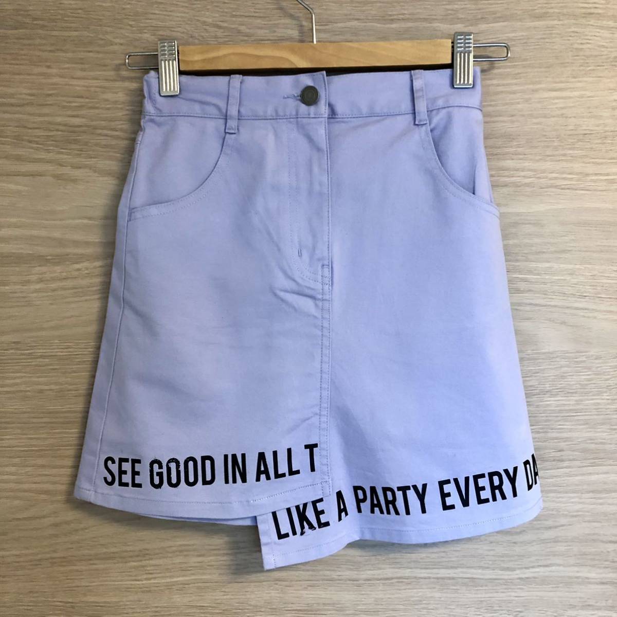 Yahoo!オークション - 150 GU スカート キュロット 紫 女の子 子供 ミ...