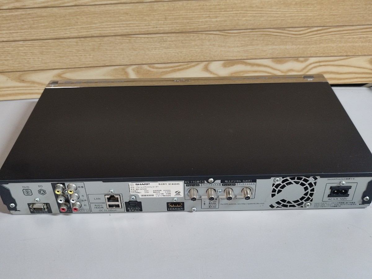Yahoo!オークション - 500GB 14年 SHARP/AQUOS HDD/BDレコーダー BD-W5...