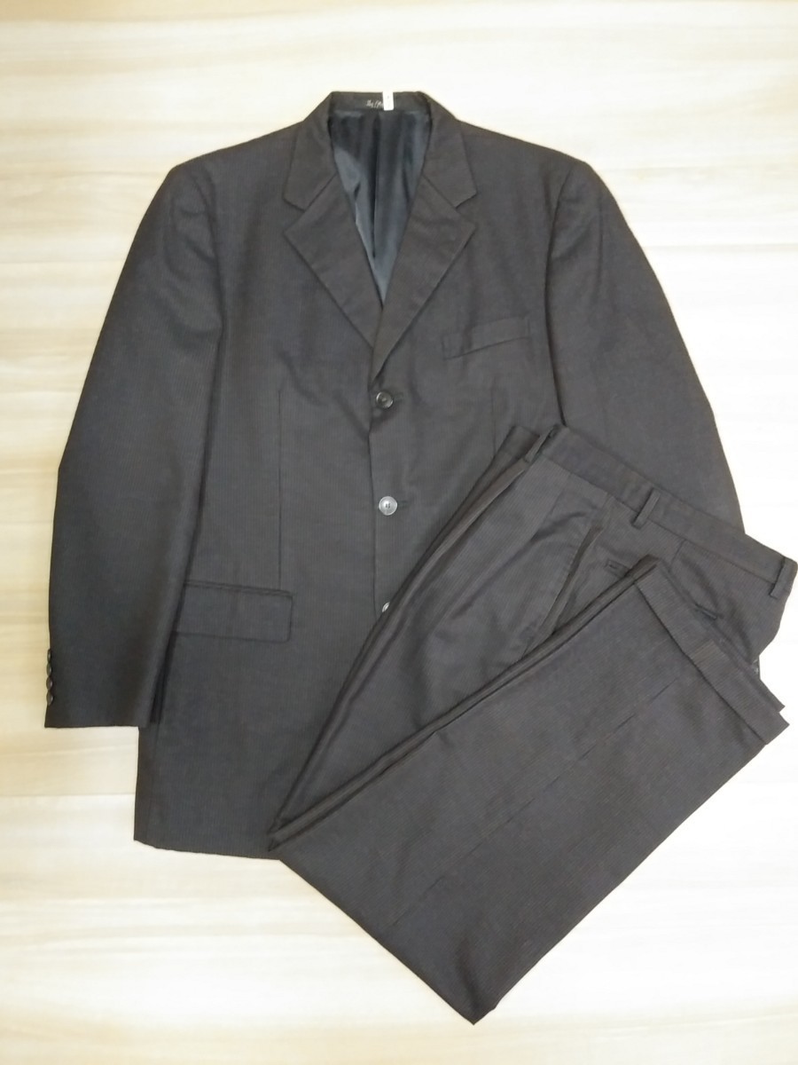 Yahoo!オークション - レミュー LES MUES スーツ ストライプ柄 茶系 ダ...