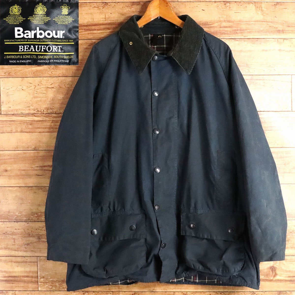 1T/R10.31-2 90s イギリス製 Barbour バブアー BEAUFORT ビューフォート オイルドジャケット C48 オイルジャケット 3ワラント(男性用)｜売買された ...