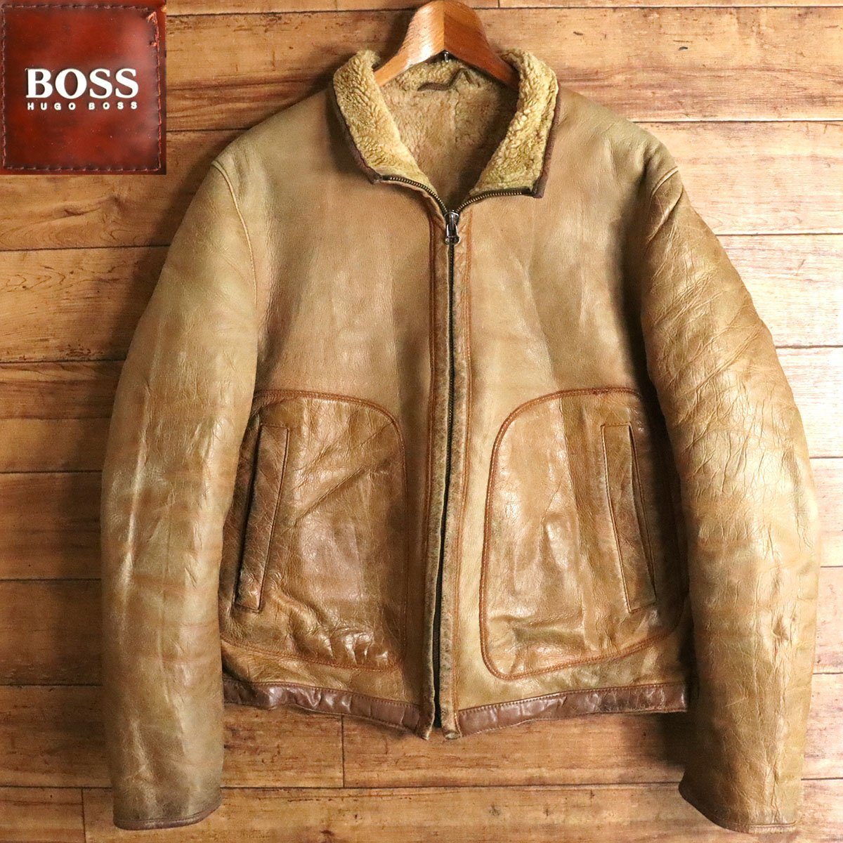 Yahoo!オークション - G3T/Y10.10-3 HUGO BOSS ヒューゴボス ムートン ...