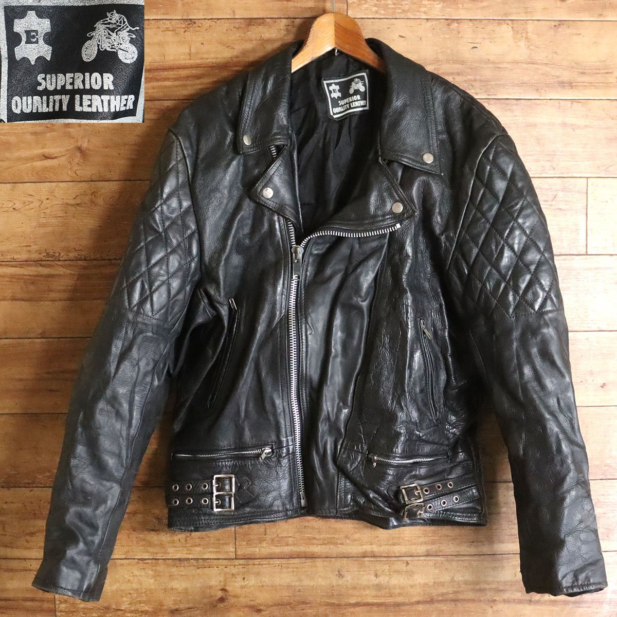 Yahoo!オークション - G3T/Y10.10-2 SUPERIOR ダブルライダース 本革 ...