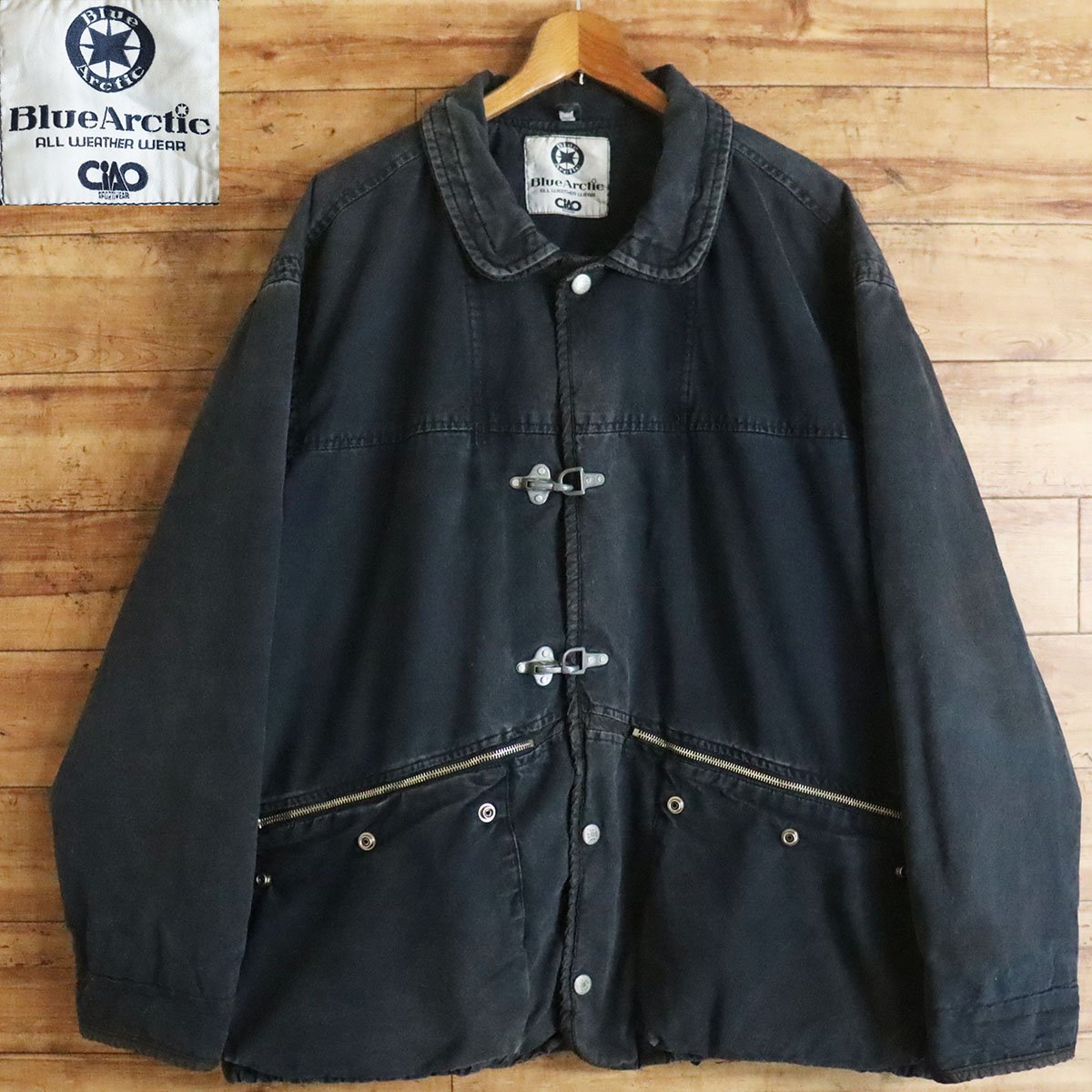 Yahoo!オークション - C9K/J9.8-5 Blue Arctic ファイヤーマンジャケッ...