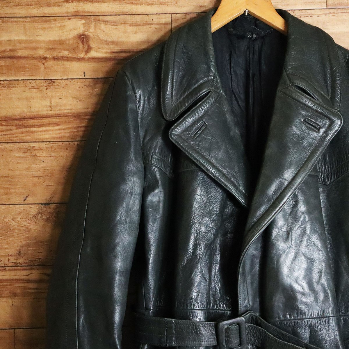 Yahoo!オークション - C2S/s6.16-7 ユーロ古着 モーターサイクルコート...