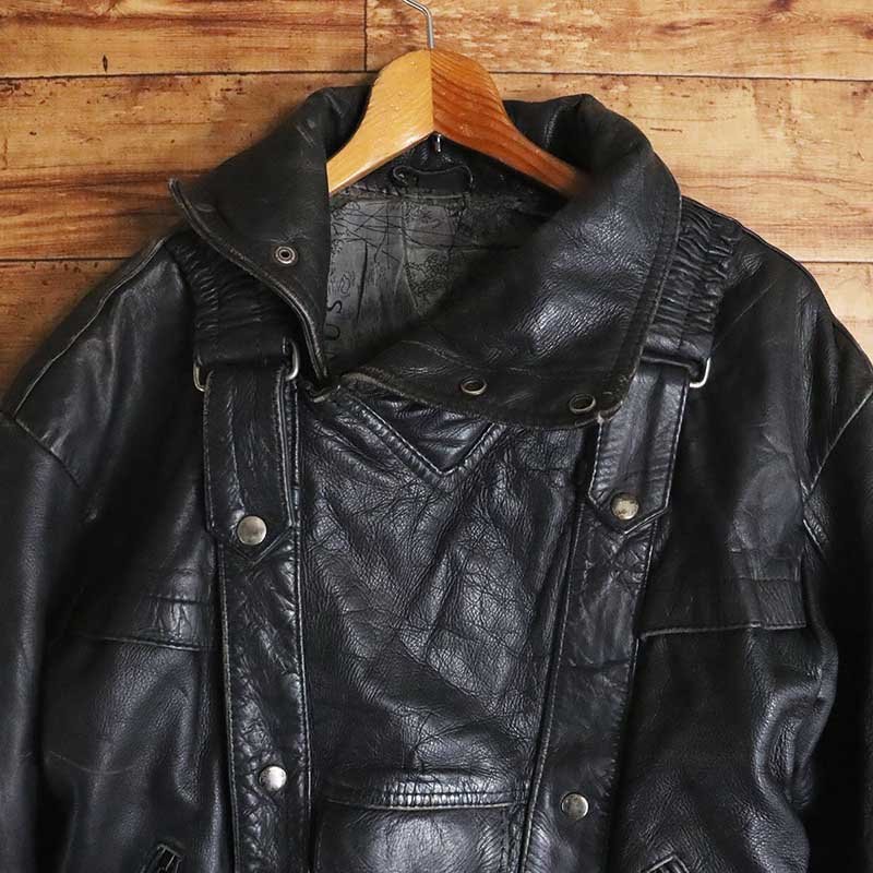 Yahooオークション G9kr724 4 モーターサイクルジャケット 本革