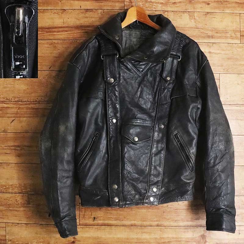 Yahooオークション G9kr724 4 モーターサイクルジャケット 本革