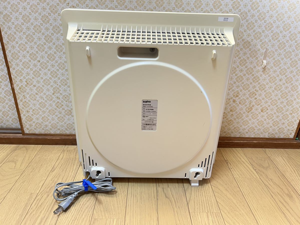 1円スタート】SANYO ABC-A16(W) 空気清浄機 〜16畳 交換用 1円スタート】SANYO ABC-A16(W) 空気清浄機 〜16畳 交換用