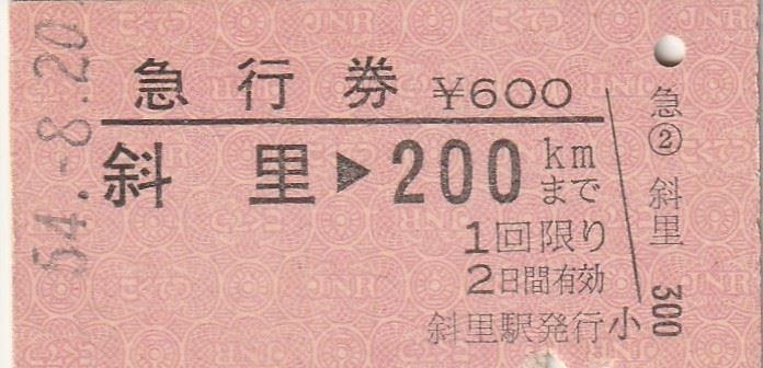 Yahoo!オークション - H067.釧網本線 斜里（現 知床斜里）⇒200キロ 54...