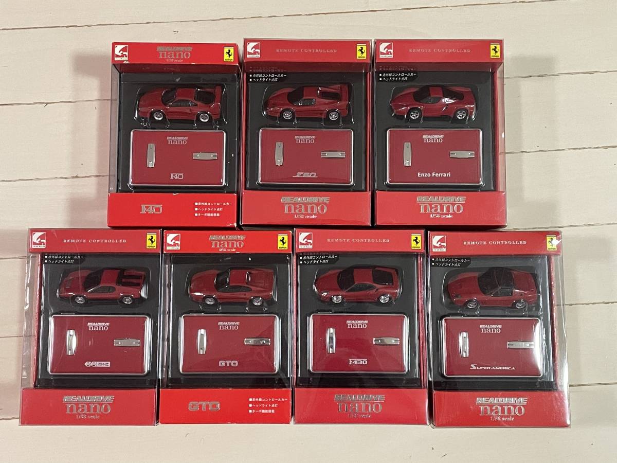 新品・未使用 REALDRIVE nano 1/58 フェラーリ計7台 (F40 F50 新品・未使用 REALDRIVE nano 1/58 フェラーリ計7台 (F40 F50